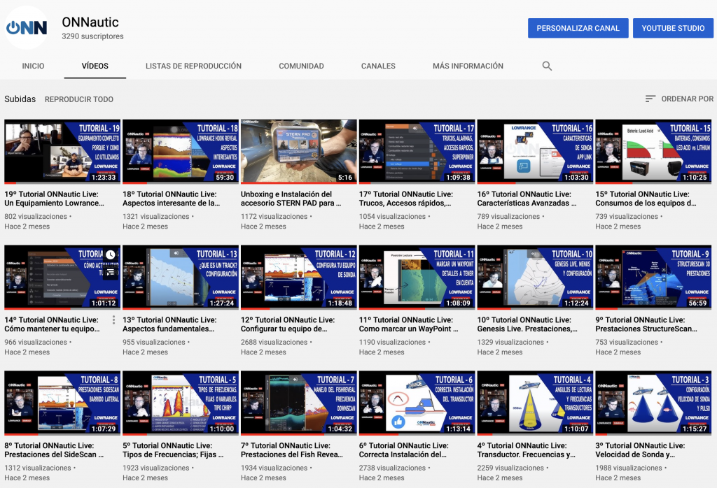 Así son nuestros vídeos tutoriales de YouTube